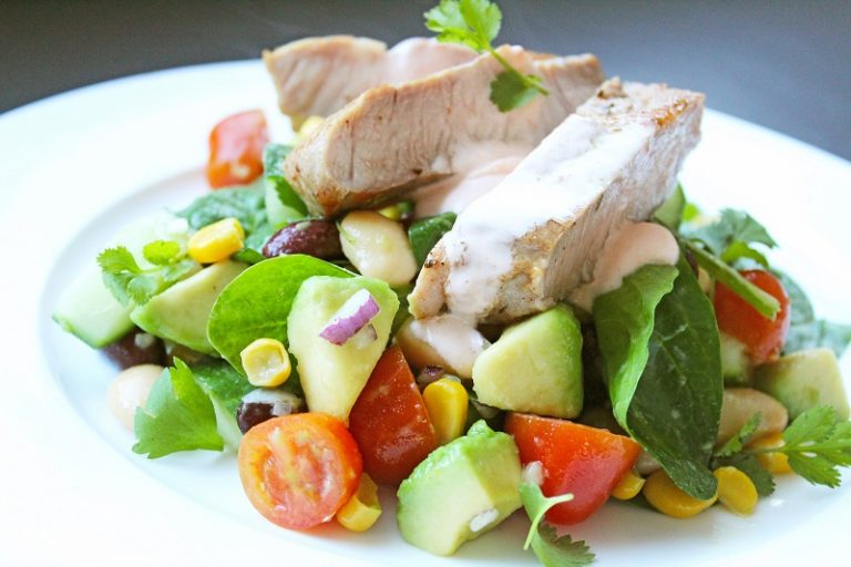 Gegrilde spiering met Mexicaanse salade (Jeroen Meus)