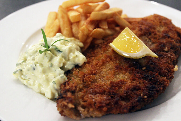 Gepaneerde roodbaars met tartaarsaus (Colruyt)