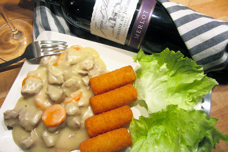 Kalfsblanquette à la minute