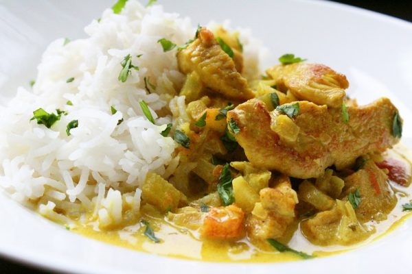 Kip met rijst en curry (Piet Huysentruyt)