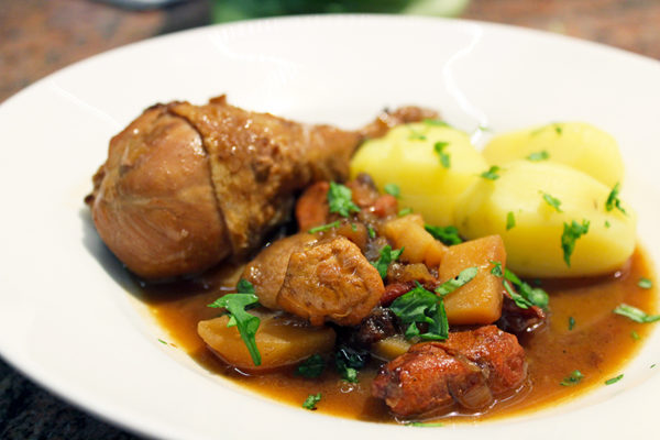 Kippenragout met pruimen