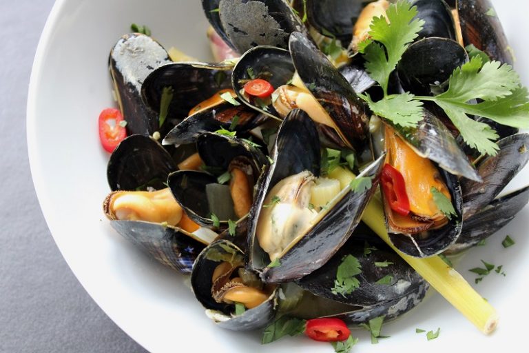 Mosselen op Thaise wijze