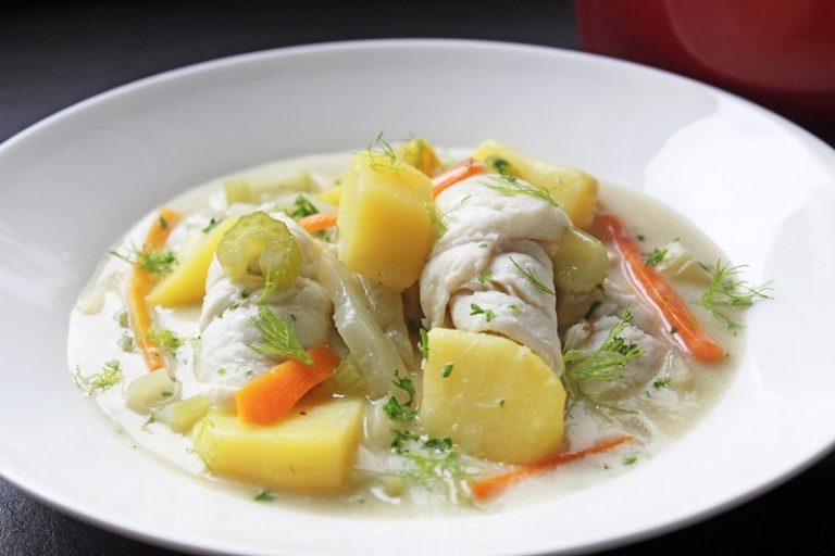 Waterzooi van pladijs met venkel (Colruyt)