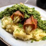 Komkommer-humushapjes Witloof in ham met knolselderpuree (Pascale ...